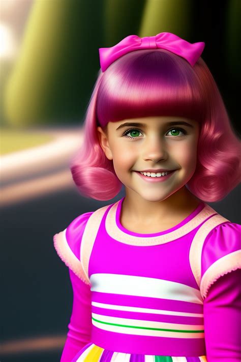 Lexica Julianna Rose Mauriello As Stephanie From Lazytown Pink Hair