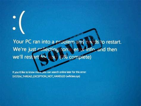{solved} “system thread exception not handled” error on windows 10 techolac
