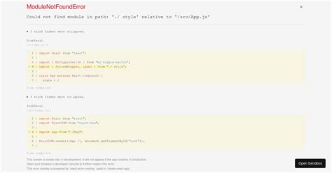 ReactJS Toggle Switch Forked Codesandbox
