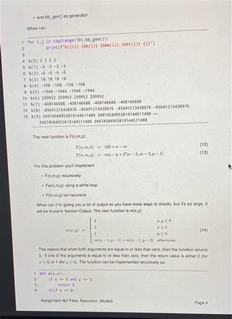 problem 2 recursion tail recursion and generators