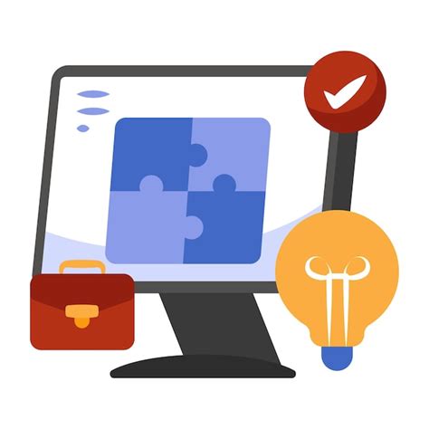 Premium Vector Flat Design Icon Of Problem Solving