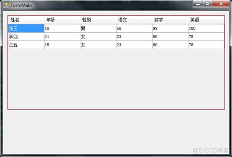 c winform datagridview 控件的基本使用 51cto博客 winform datagridview