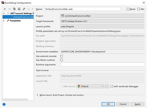 Run And Debug NET Core And ASP NET Core Apps With Launch Profiles