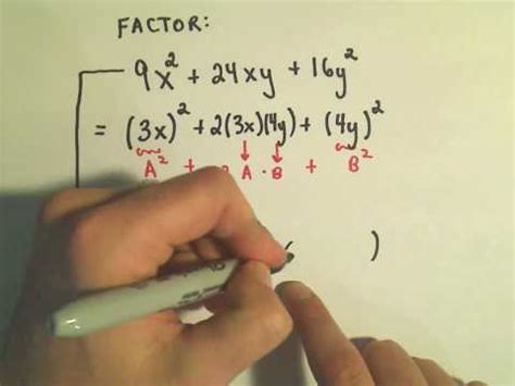 Factor Perfect Square Trinomial Examples Practice Expii