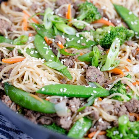 Ground Beef And Noodle Stir Fry Yellow Bliss Road