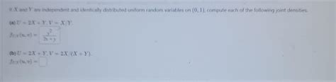 [solved] if x and y are independent and identically di