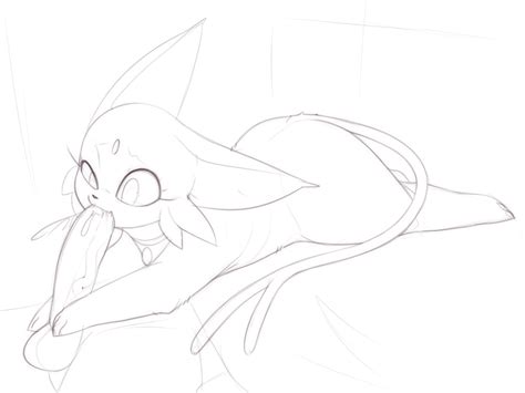 Rule 34 43 Balls Duo Eeveelution Espeon Eyelashes Fellatio Feral Forked Tail Fur Genitals