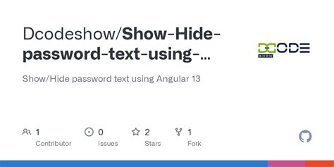 show hide password text using angular13 ponent at master · dcodeshow show hide