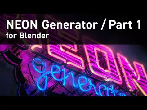 Generator Parts Video Game Development 3d Tutorial Blender 3d Neon