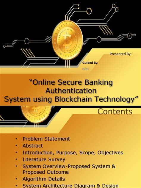 online secure banking authentication system using blockchain technology pdf authentication