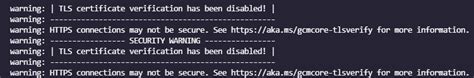 tls certificate verification has been disabled msea 博客园
