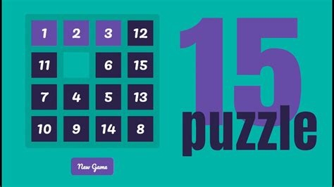 15 Puzzle Game In ReactJS YouTube
