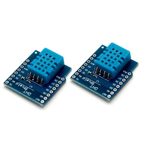 2x dht11 temperature and humidity shield wemos d1 mini iot esp8266 arduino nodemcu for sale