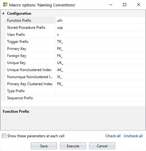 Check SQL Server Transact SQL T SQL Naming Conventions