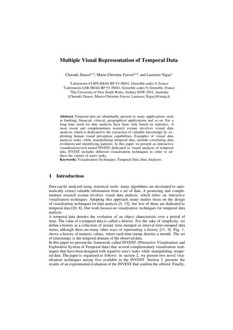 pdf multiple visual representation of temporal data