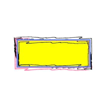Yellow Text Box Banner Border Quotes Frame Vector Yellow Text Box