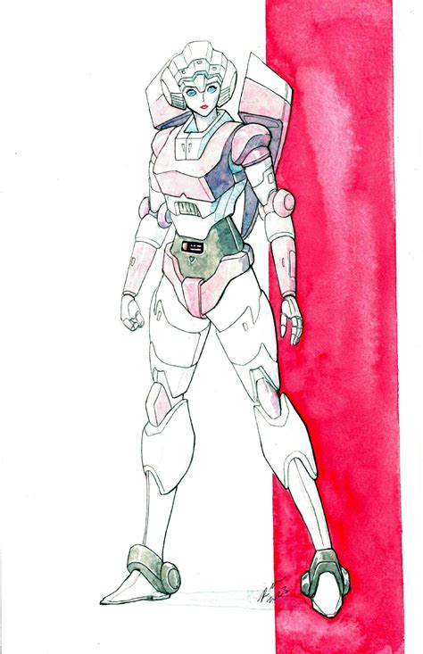 Arcee In Derek Crabbe S Transformers Comic Art Gallery Room
