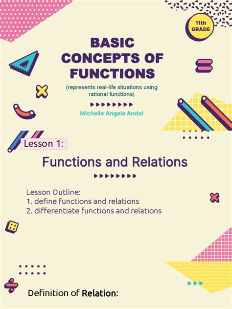 basic concepts of functions represents real life situations using rational functions pdf