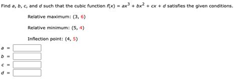 solved find a b c and d such that the