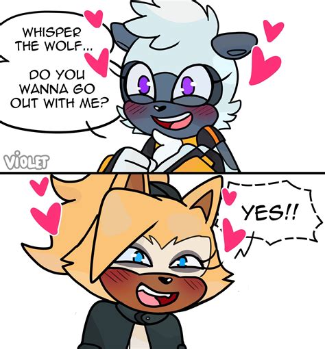 11324 Safe Artist7violetmadness7 Tangle The Lemur Whisper The Wolf Blushing Dialogue