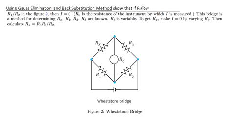 solved using gauss elimination and back substitution method