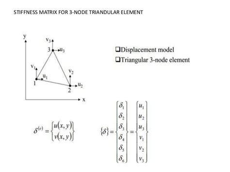 stiffness matrix for 3 node triangular element