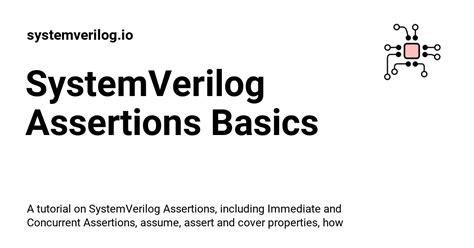 systemverilog assertions basics