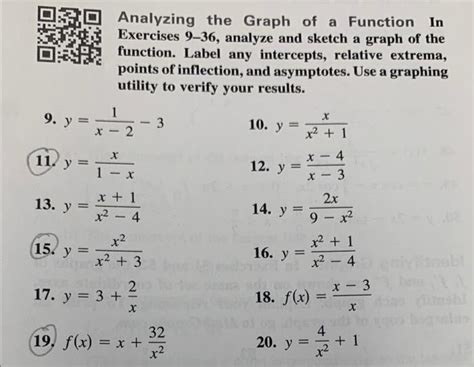 solved analyzing the graph of a function in exercises 9 36