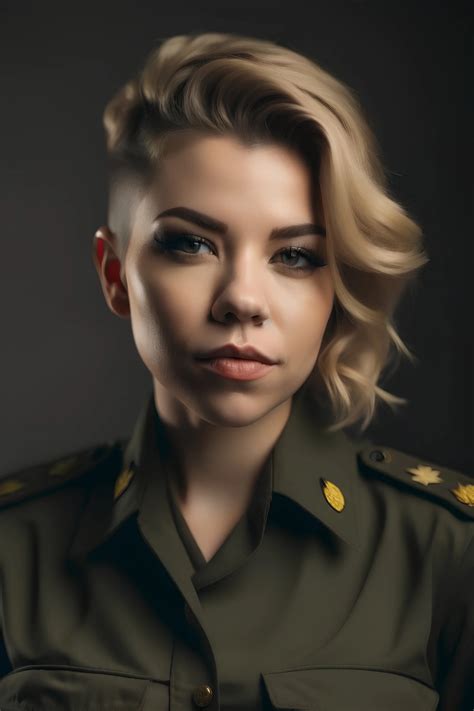 Portrait Of Marsha May Wearing A Military Uniform Gallery