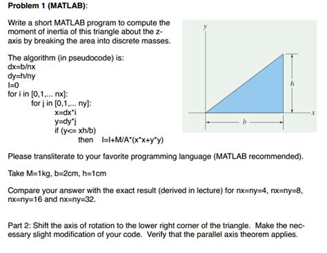 write a short matlab program to compute the moment of