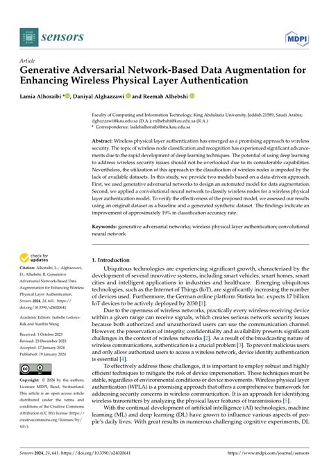 pdf generative adversarial network based data augmentation for enhancing wireless physical