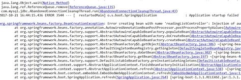 自学springboot启动之后报error creating bean with name readingservice injection of au csdn社区