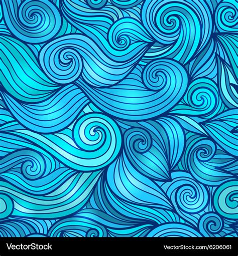 Seamless Wave Pattern Royalty Free Vector Image