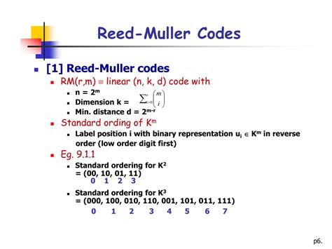 ppt reed muller and preparata codes powerpoint presentation free download id 3479340