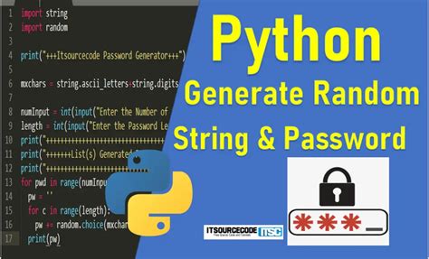 python generate random string and password with source code