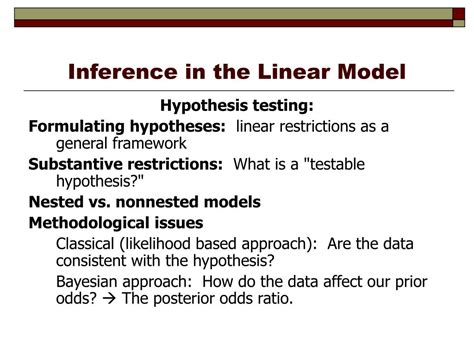 ppt hypothesis testing in the linear regression model powerpoint presentation id 479029