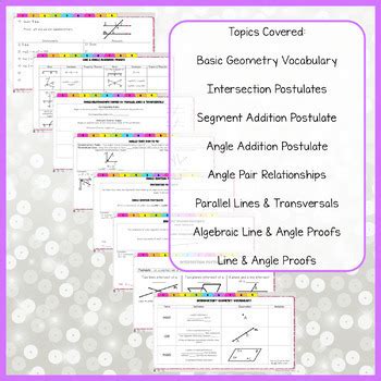 Geometry DIGITAL Interactive Notebook Lines Angles Unit By Busy Miss