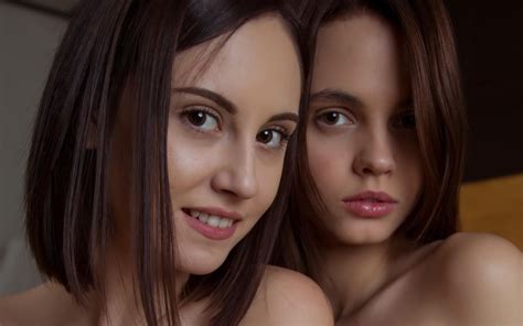 Brown Eyes Brown Looking At Camera Body Part Teenager Haired Young Women Metart Magazine