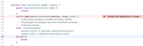 swiftui cannot find mapevents in scope · issue 1156 · mapbox mapbox maps ios · github