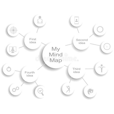 Abstract Of My Mind Map Infographic Stock Vector Illustration Of