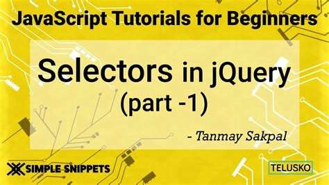 37 jquery selectors part 1 youtube