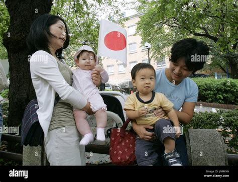 TOKYO Japan Mothers And Their Sons Wait Outside Tokyo S Aiiku