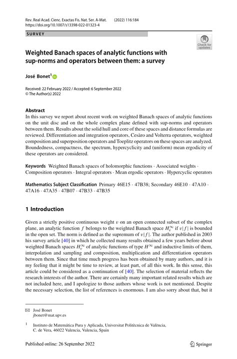 pdf weighted banach spaces of analytic functions with sup norms and operators between them a