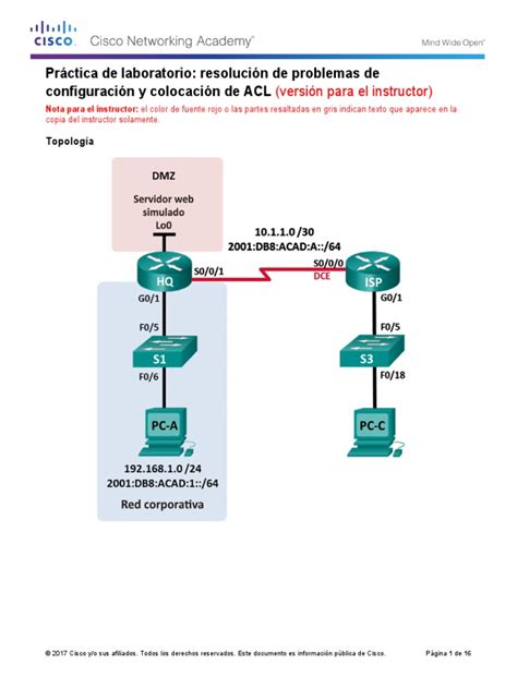 4 4 2 11 lab troubleshooting acl configuration and placement ilm pdf pdf enrutador