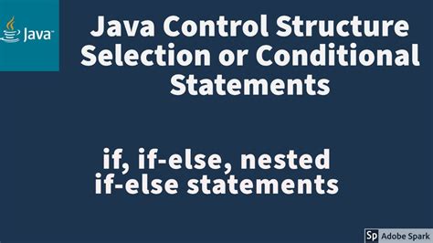 Java Selection Statements If If Else And Nested If Else YouTube