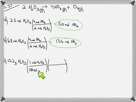 solved calculate how many moles of no2 form when each quantity of reactant completely reacts 2