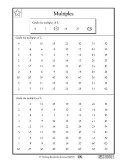 Multiples Of 3 Worksheet