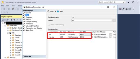 Mssql Available Space Alert How To Manually Grow The Database File With Ssms