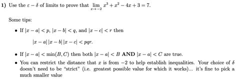 solved use the ε−δ of limits to prove that