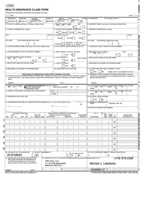 Empire Plan Claim Form Planforms Net